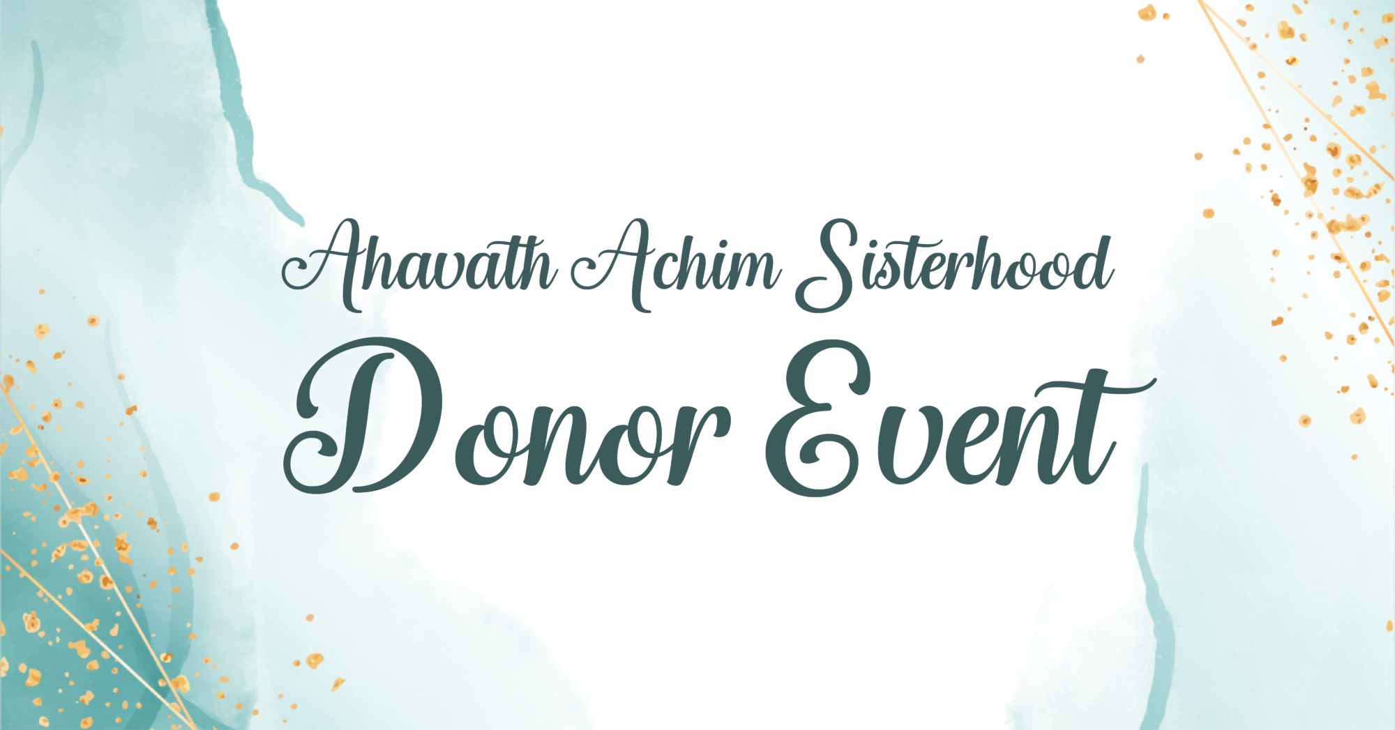 Sisterhood Donor Event » Ahavath Achim Synagogue