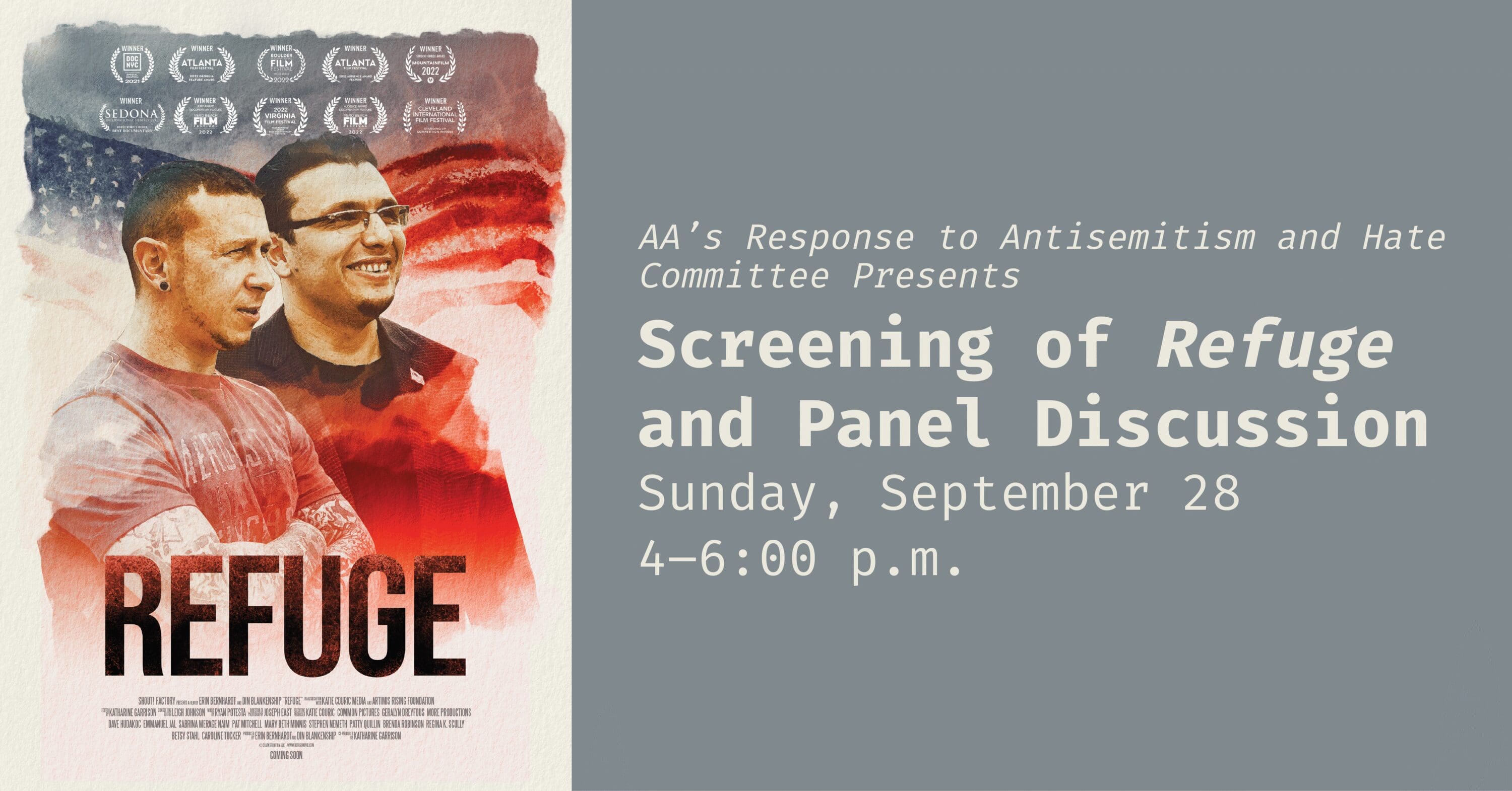 Screening of Refuge and Panel Discussion